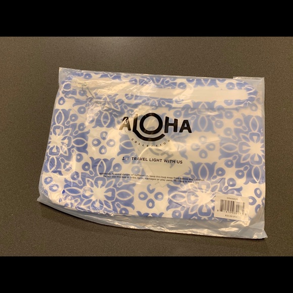 ALOHA Collection | Bags | Aloha Collection Small Pouch Blue Capri ...